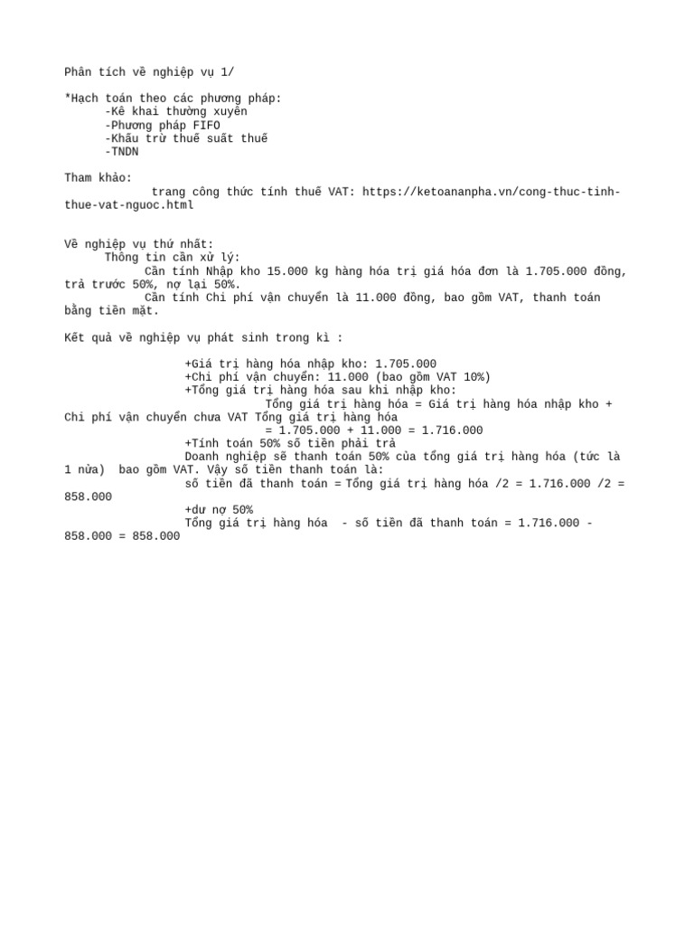 Nghiepvuketoan | PDF