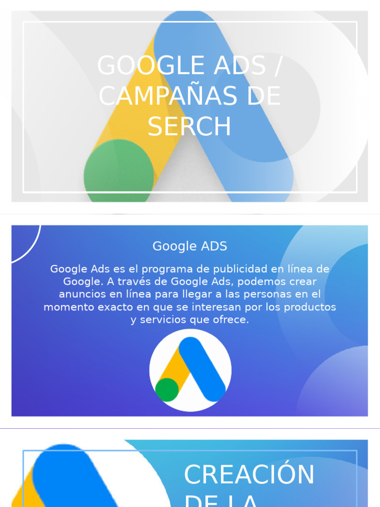 Google ADS - Campañas de Serch | PDF | Oferta (economía) | Subasta