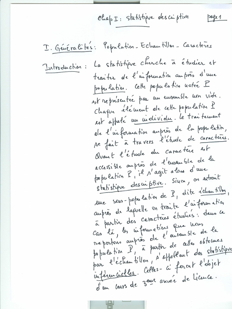 Chap 1 - Partie 1 | PDF