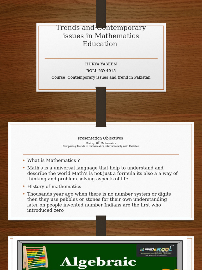 Trends & Contemprorary in Math's | PDF | Mathematics | Curriculum