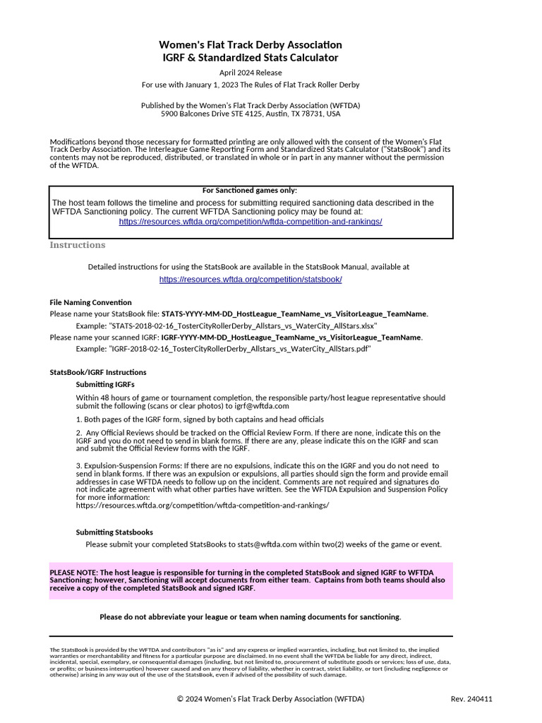 Wftda Statsbook Full A4 | PDF | Legal Liability | Civil Law (Legal System)