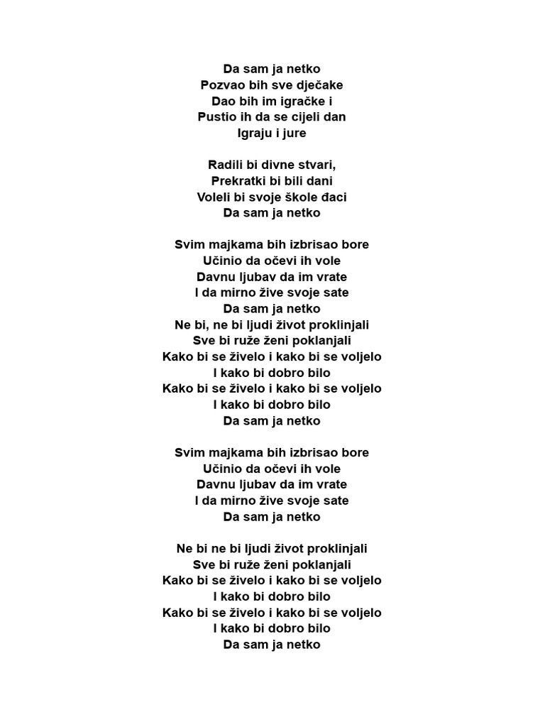 Da Sam Ja Netko | PDF