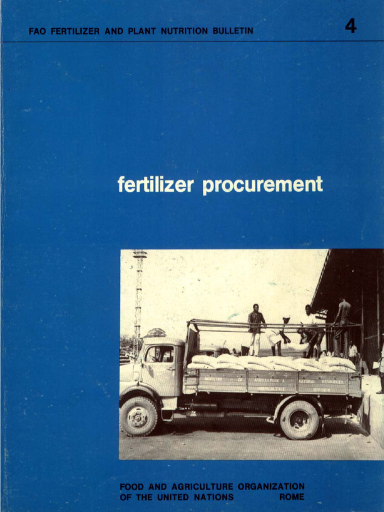 FAO - Fertilizer Procurement Contract | PDF