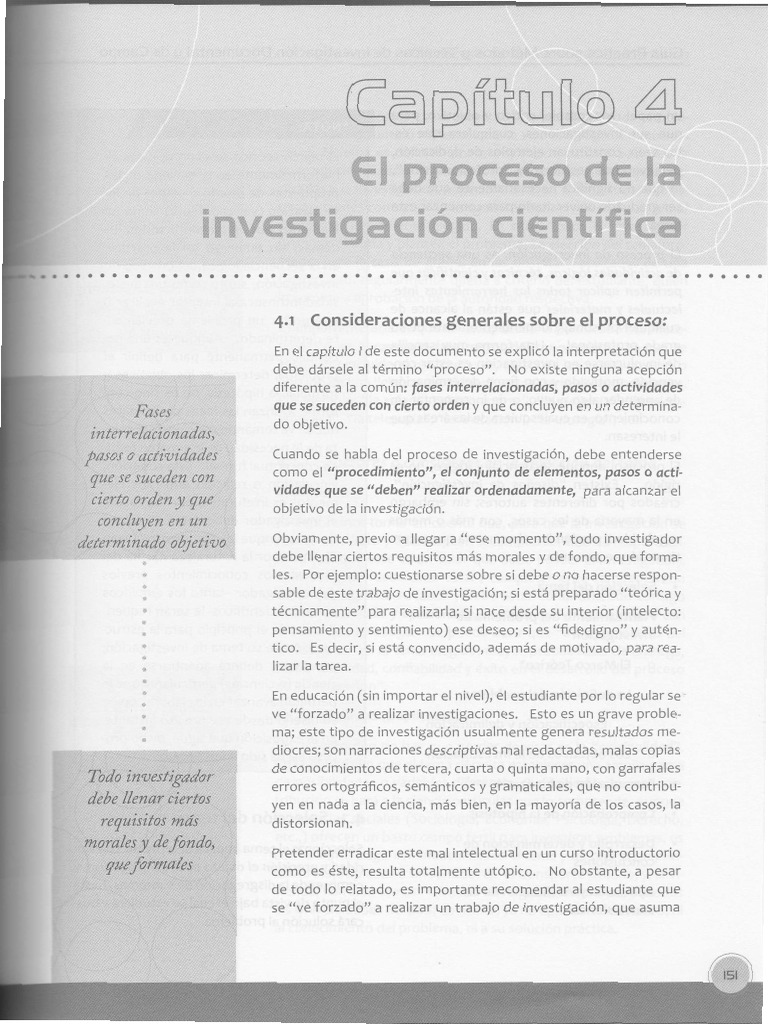 Capitulo 4 Tecnicas de Investigación | PDF | Teoría | Conocimiento