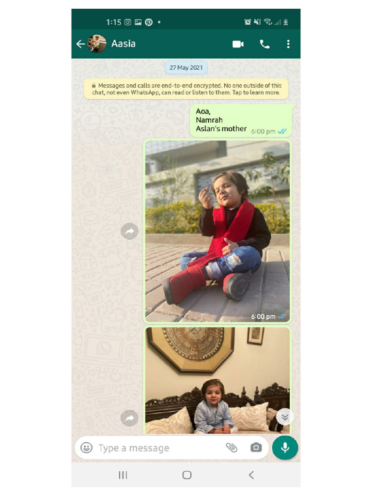 Communication Screenshot With Ma'Am Aasia Amir | PDF