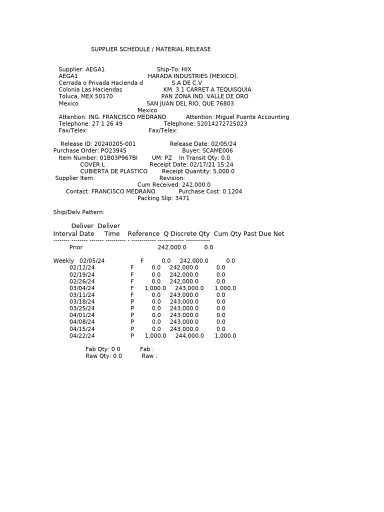 Release W05 | PDF | Procurement | Telephony