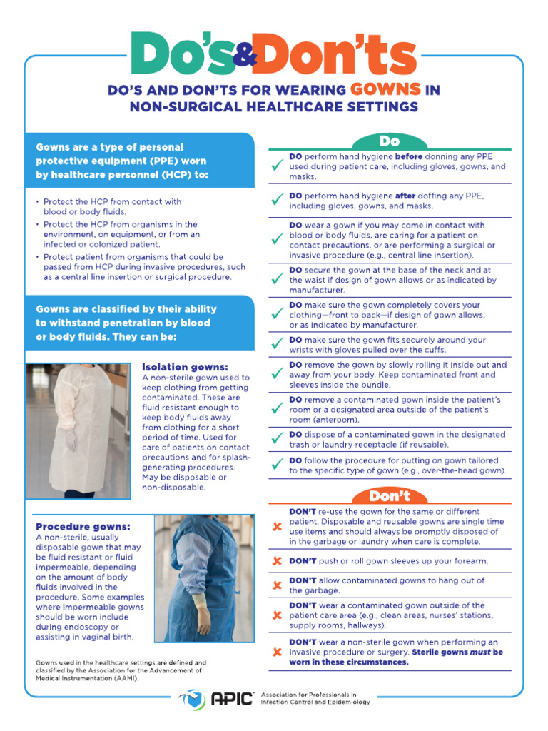 APIC DosDonts GOWNS | PDF