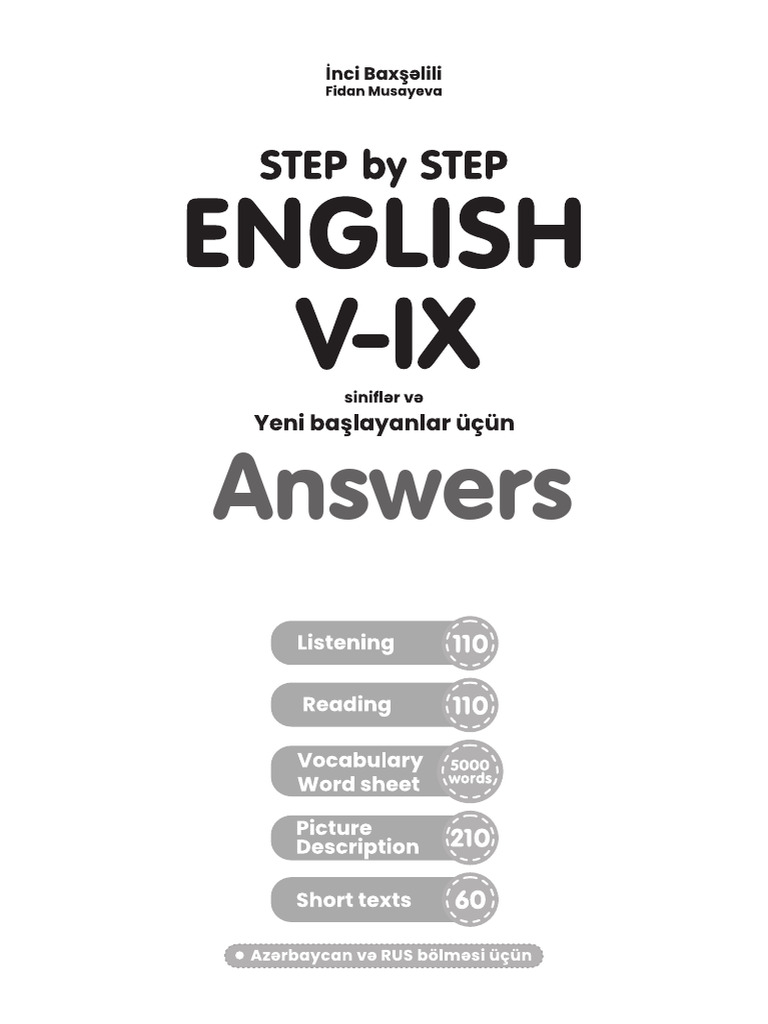 Step by Step English V-IX, IÌ Nci BaxsÌ É Lili | PDF