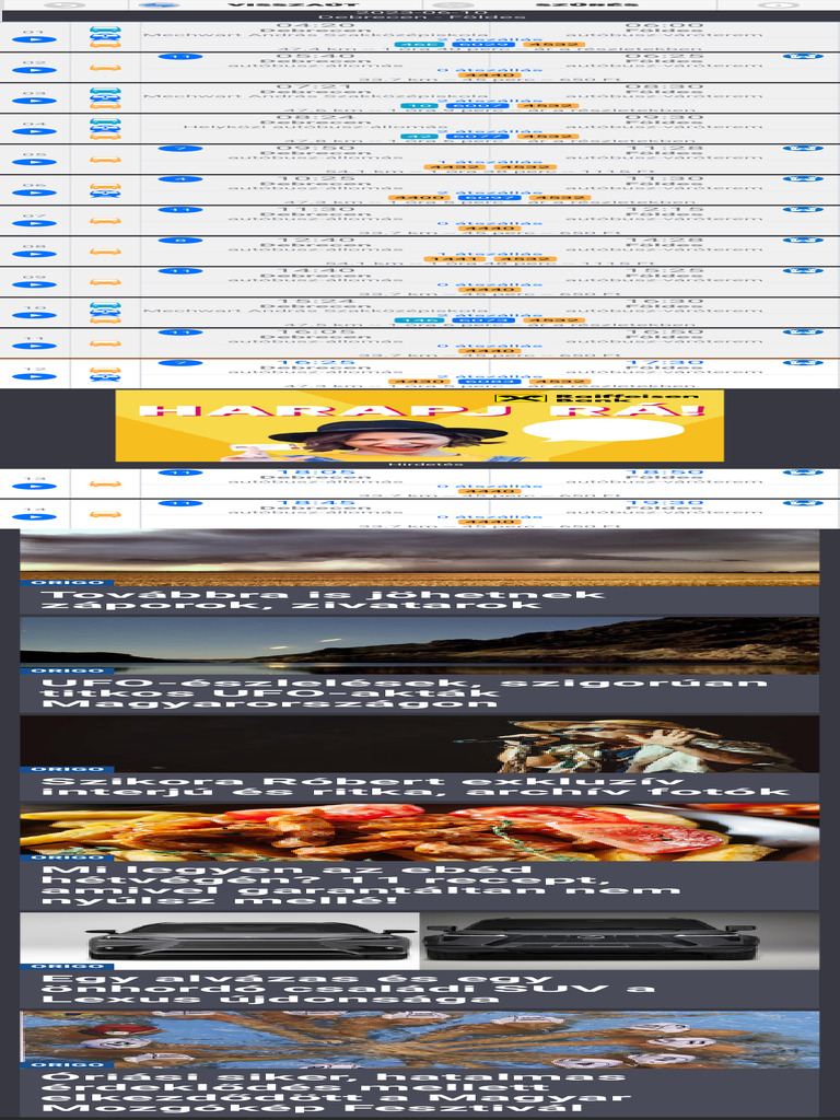 Menetrendek Hu | PDF