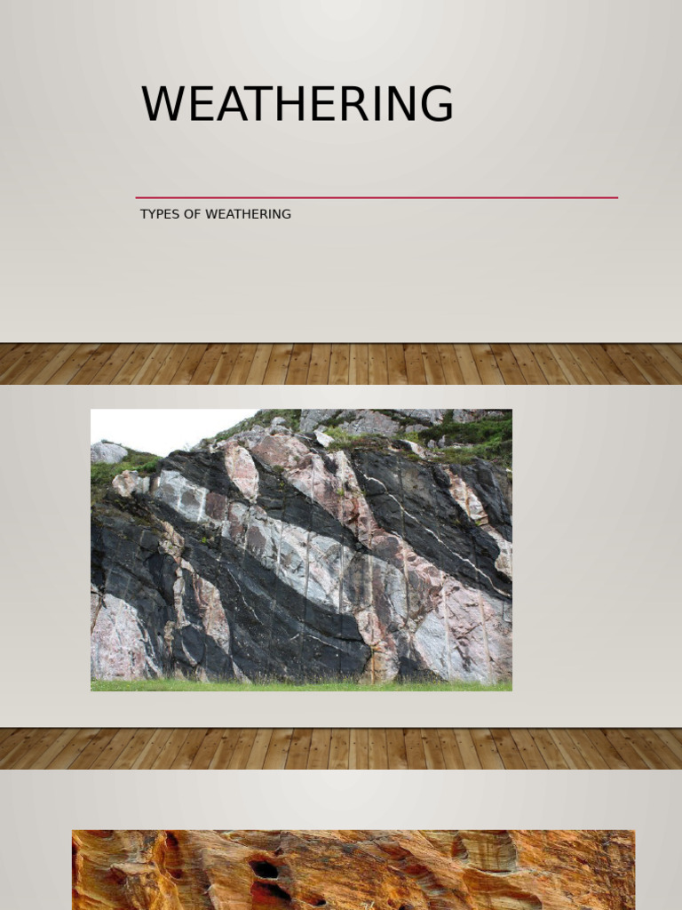 5 Geogp101cc Weathering and Its Types | PDF | Weathering | Sedimentary Rock