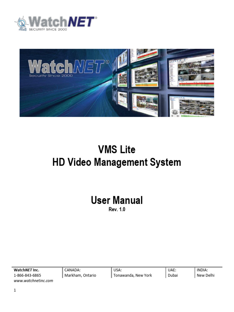 VMS Lite Users Manual - Ver1.0 | PDF | Personal Computers | Computer ...