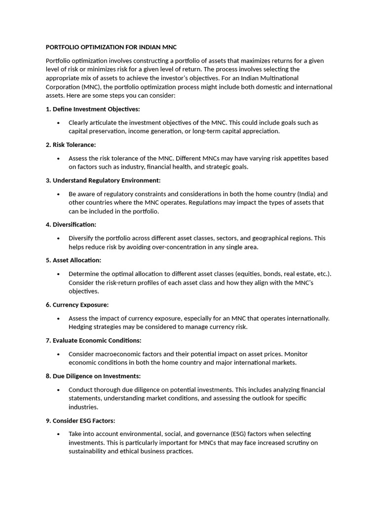6 Module PM | PDF | Risk | Multinational Corporation