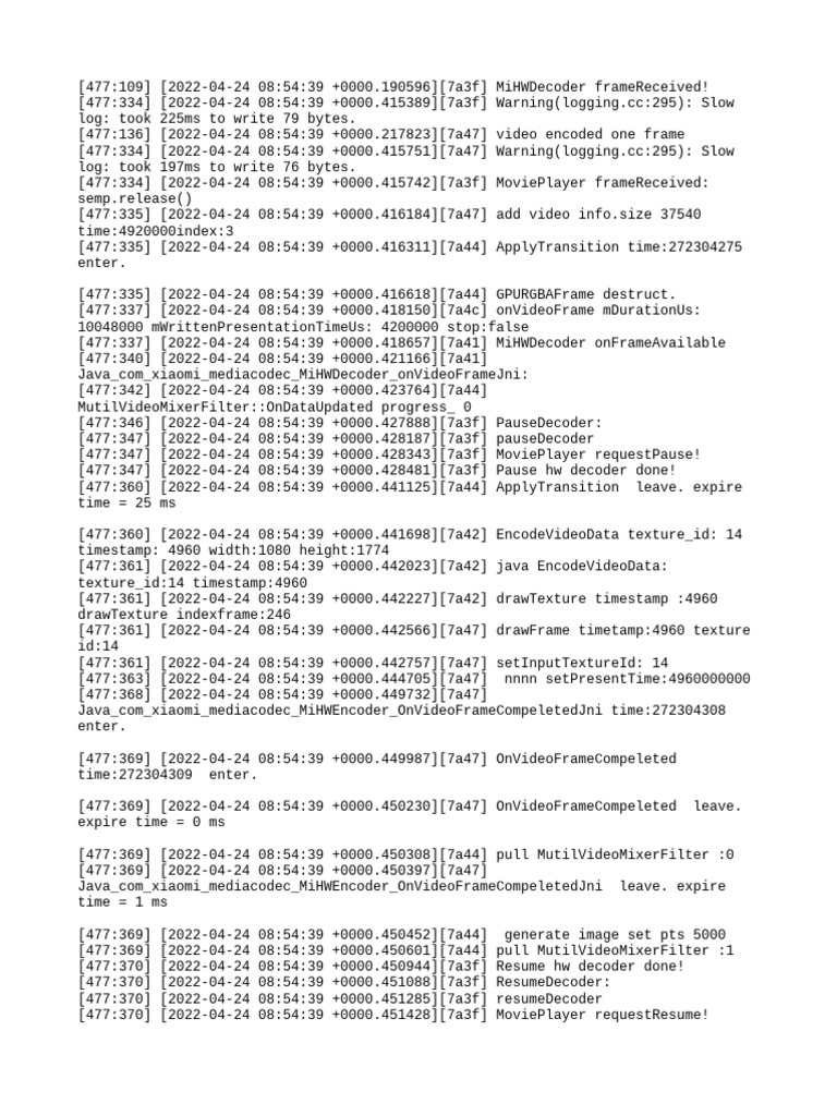 Trace | PDF | Codec | Computer Data