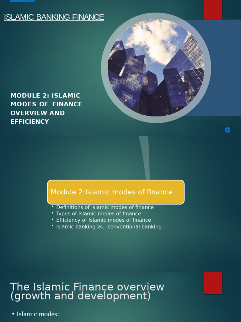 Overview of Islamic Finance Modes | PDF | Islamic Banking And Finance | Partnership