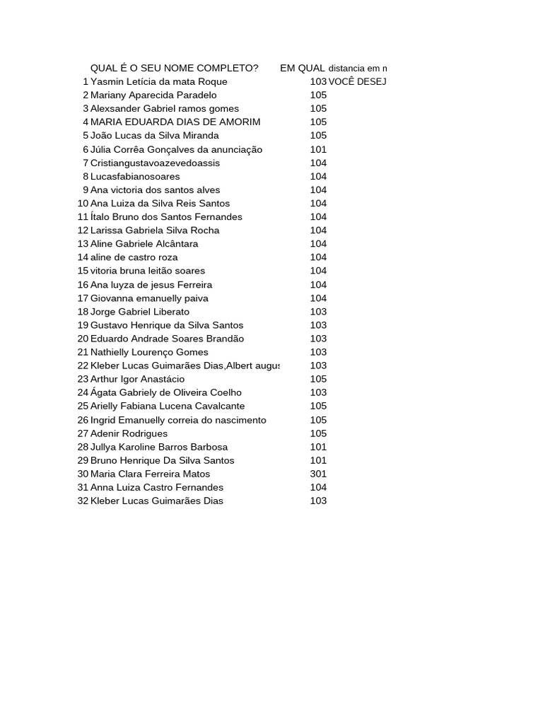 ALUNOS Prova OBA 2024 | PDF