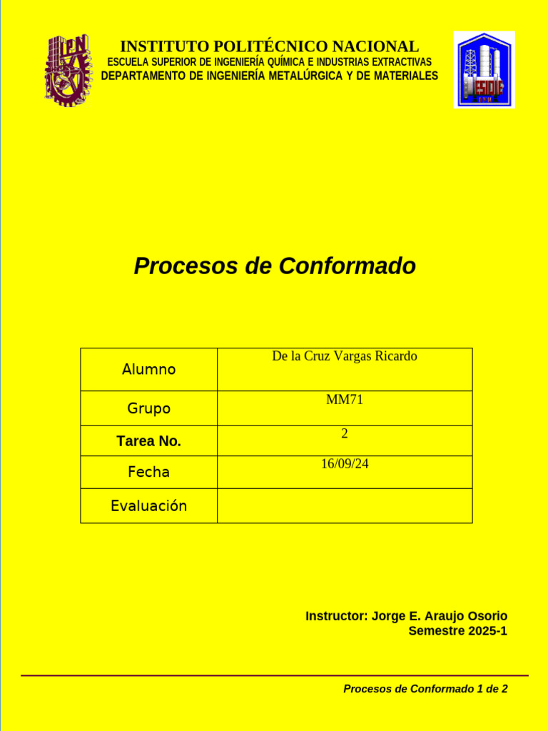 Tarea 2 Conformado | PDF