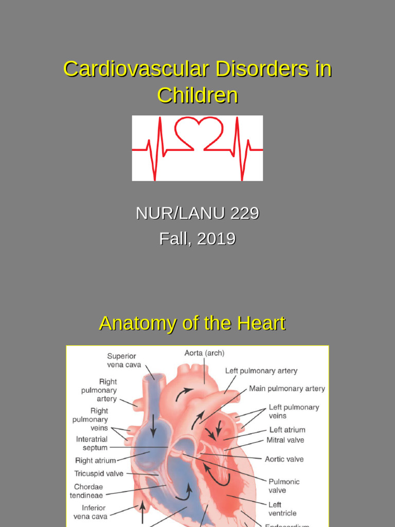 Pediatric Cardiac Disorders 2018 Student | PDF | Congenital Heart ...