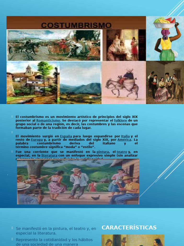 El Costumbrismo | PDF