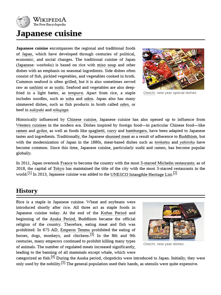 Japanese Cuisine | PDF | Japanese Cuisine | Beer