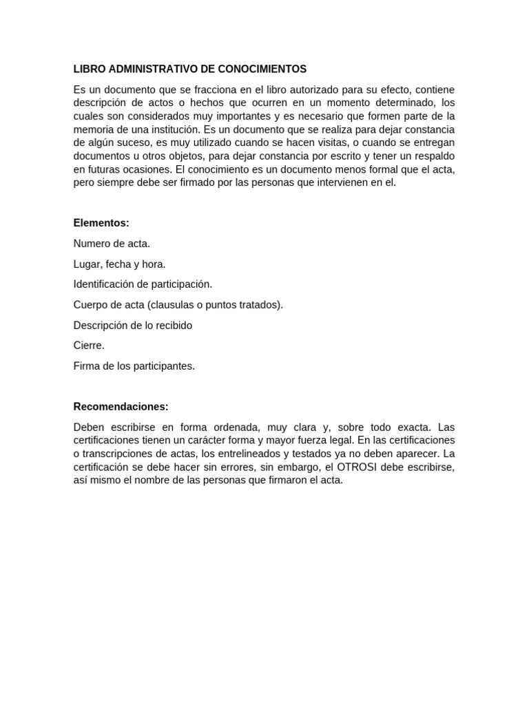 Libro de Conocimientos | PDF