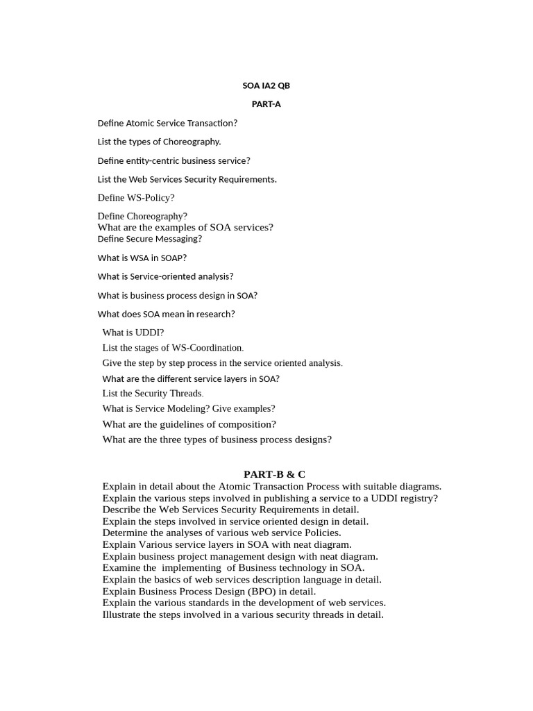 Soa Ia2 QB | PDF | Business