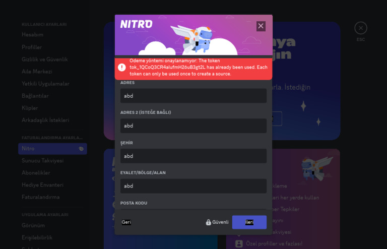Discord Nitro Kullanıcı Ayarları | PDF