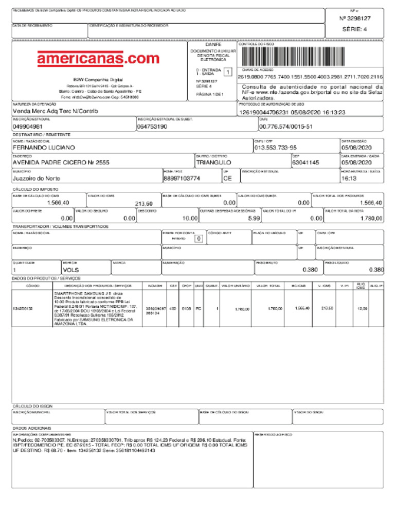 Nota Celular J 8 | PDF