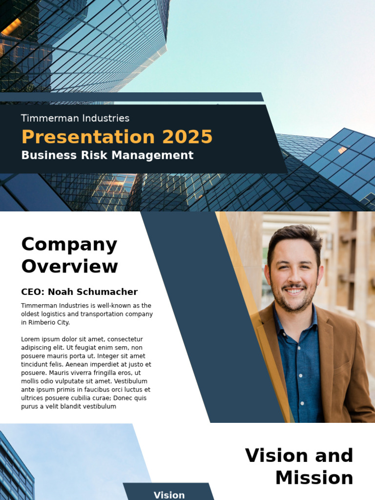 Blue and Orange Modern Business Management Presentation | PDF ...