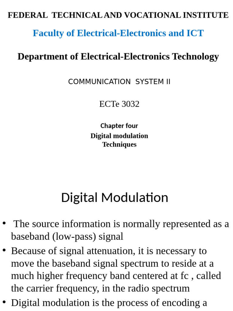 CH 4 | PDF | Modulation | Radio