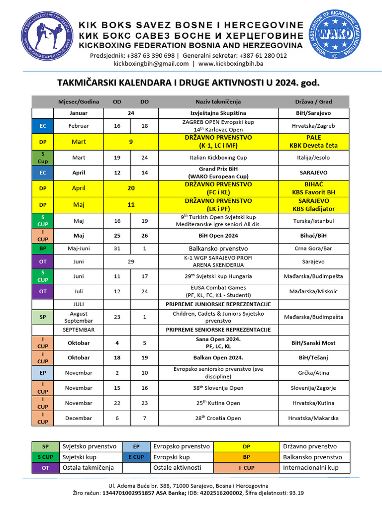 Kalendara Za 2024 | PDF