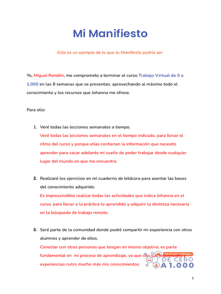 Compromiso para Trabajar Remotamente | PDF | Aprendizaje | Cognición