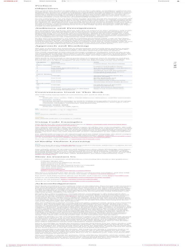 Preface Graph-Powered Analytics and Machine Learning With TigerGraph ...