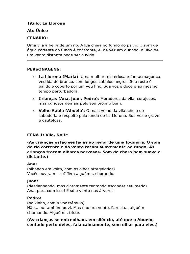 La Llorona - Texto Final | PDF