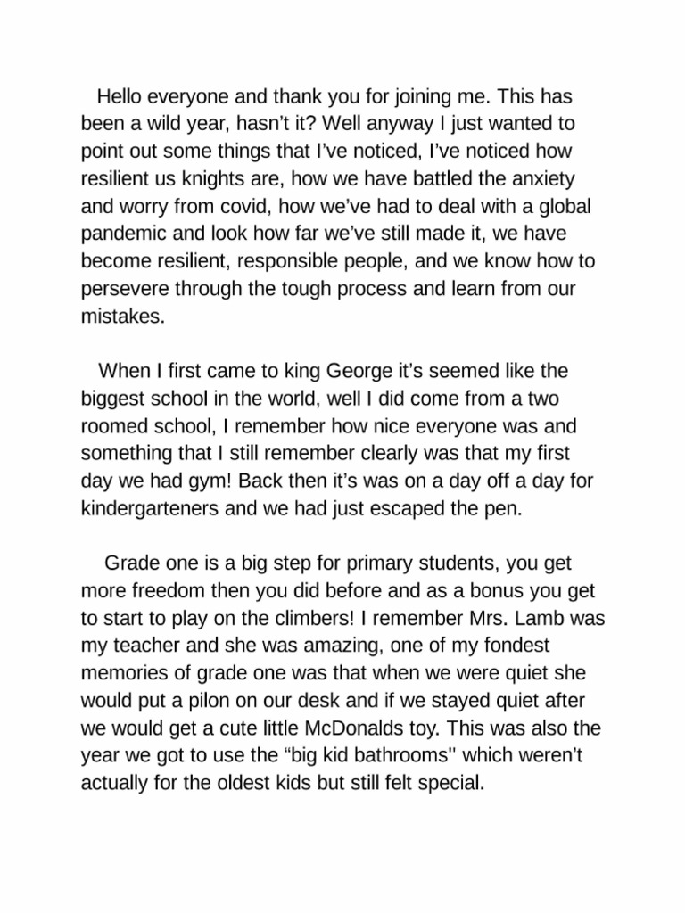 Commencement Speech Pdf