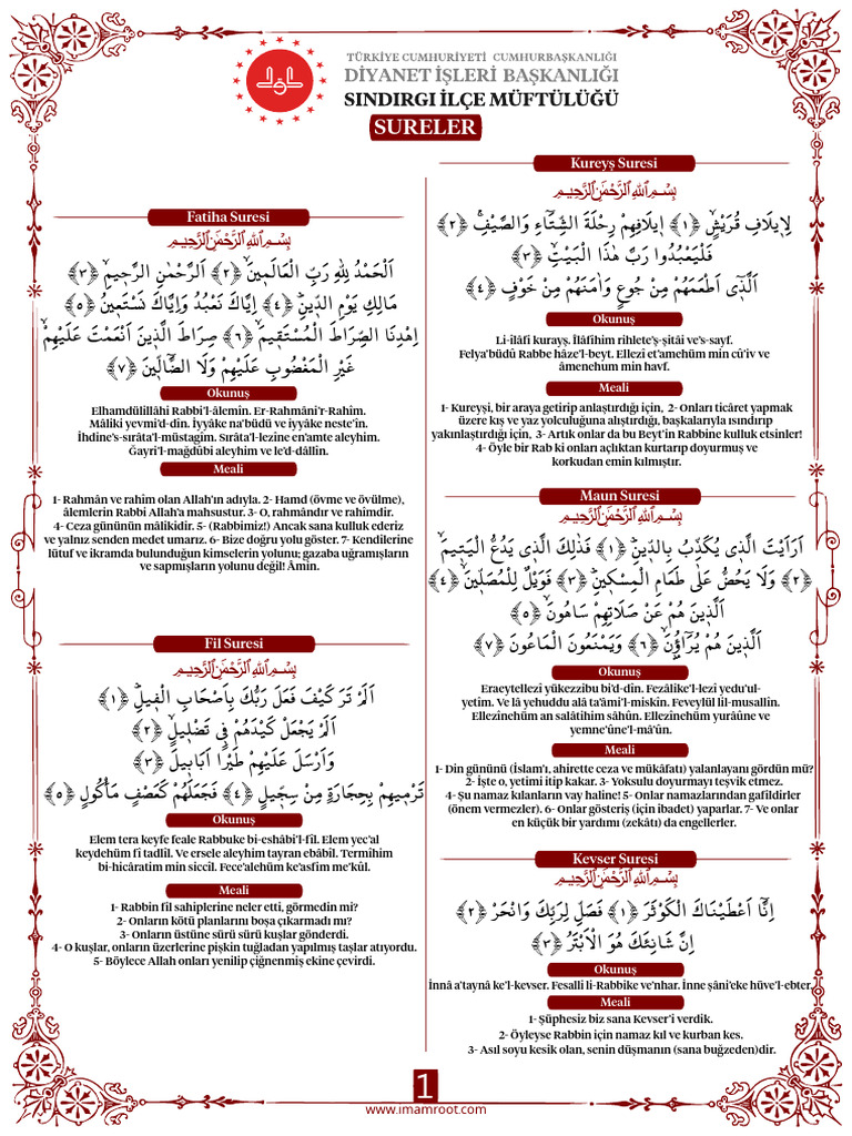 Sureler Dualar v2 | PDF