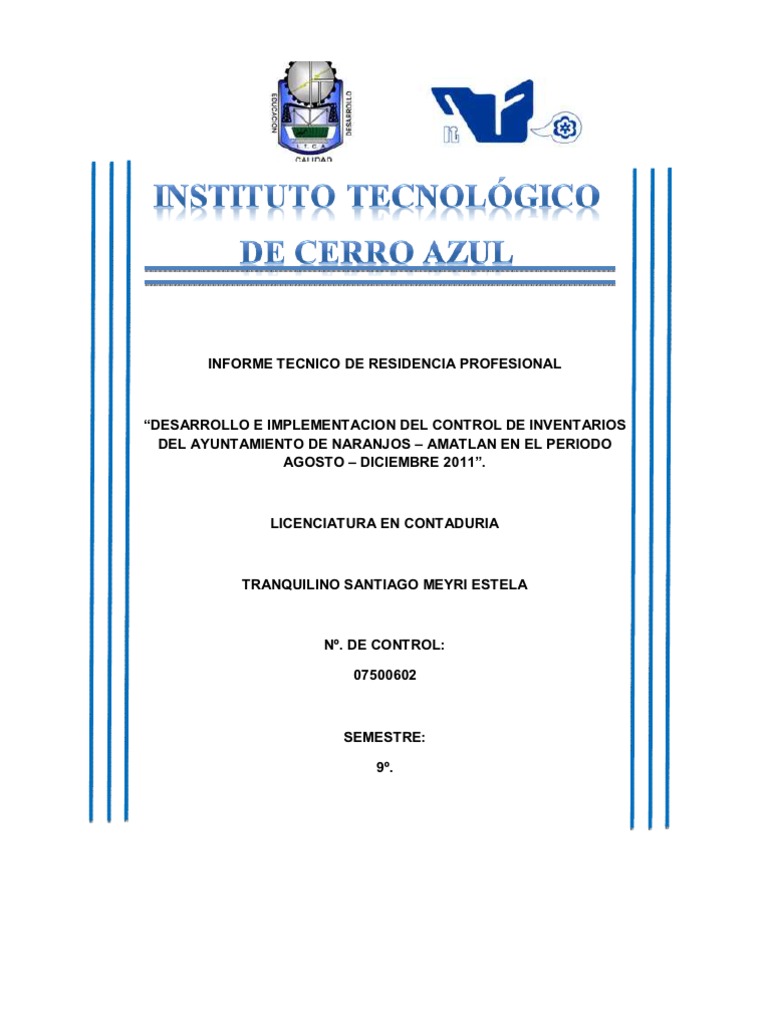 Informe Tecnico de Residencia Profesional