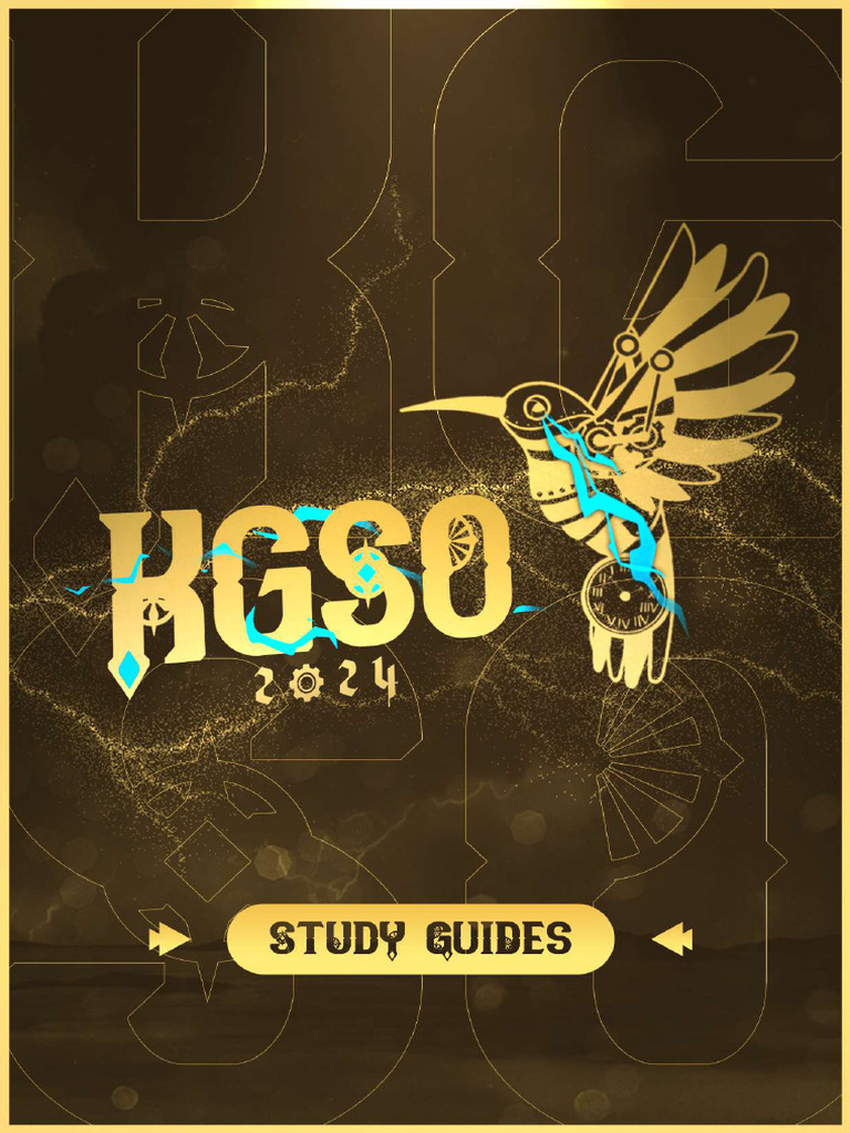 KGSO '24 Study Guides | PDF