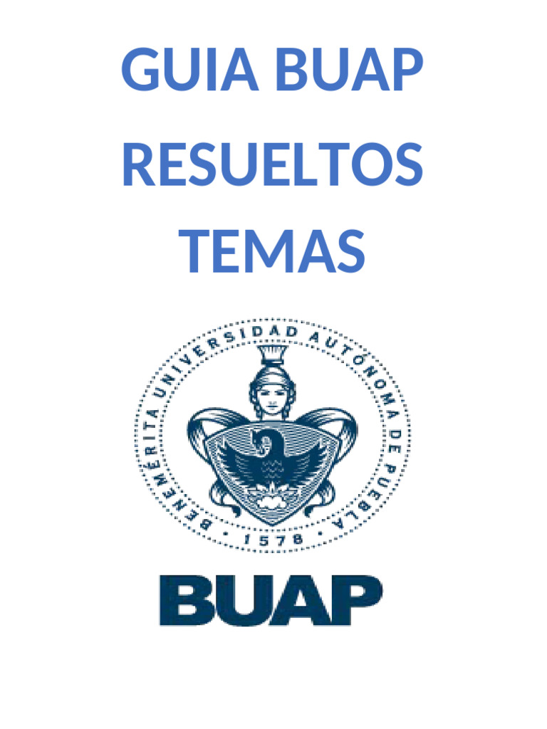 Guia Buap Resuelta | PDF | Ciencias sociales | Ciencia y matemáticas