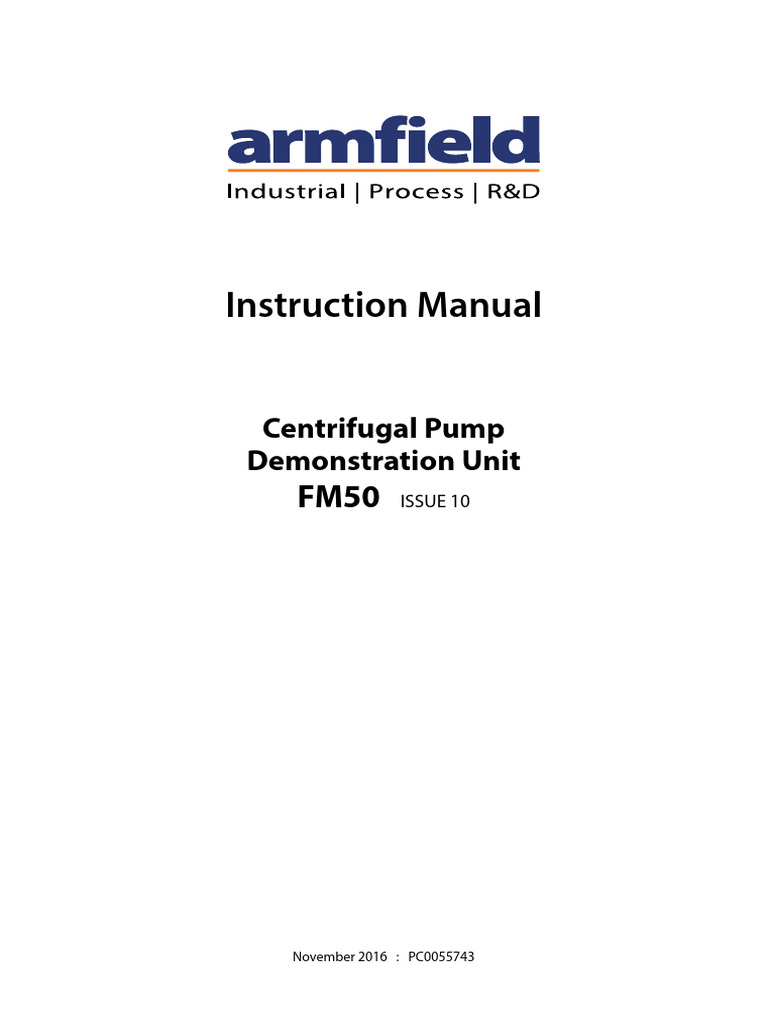 Centrifugal Pump Manual | PDF | Pump | Valve