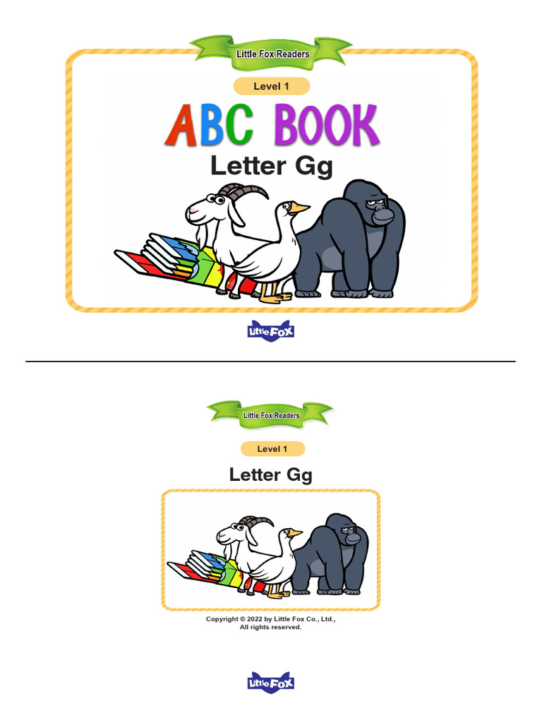 Letter Gg: Little Fox ABC Book | PDF
