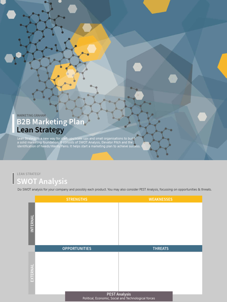 B2B Marketing Lean Strategy | PDF | Marketing | Swot Analysis