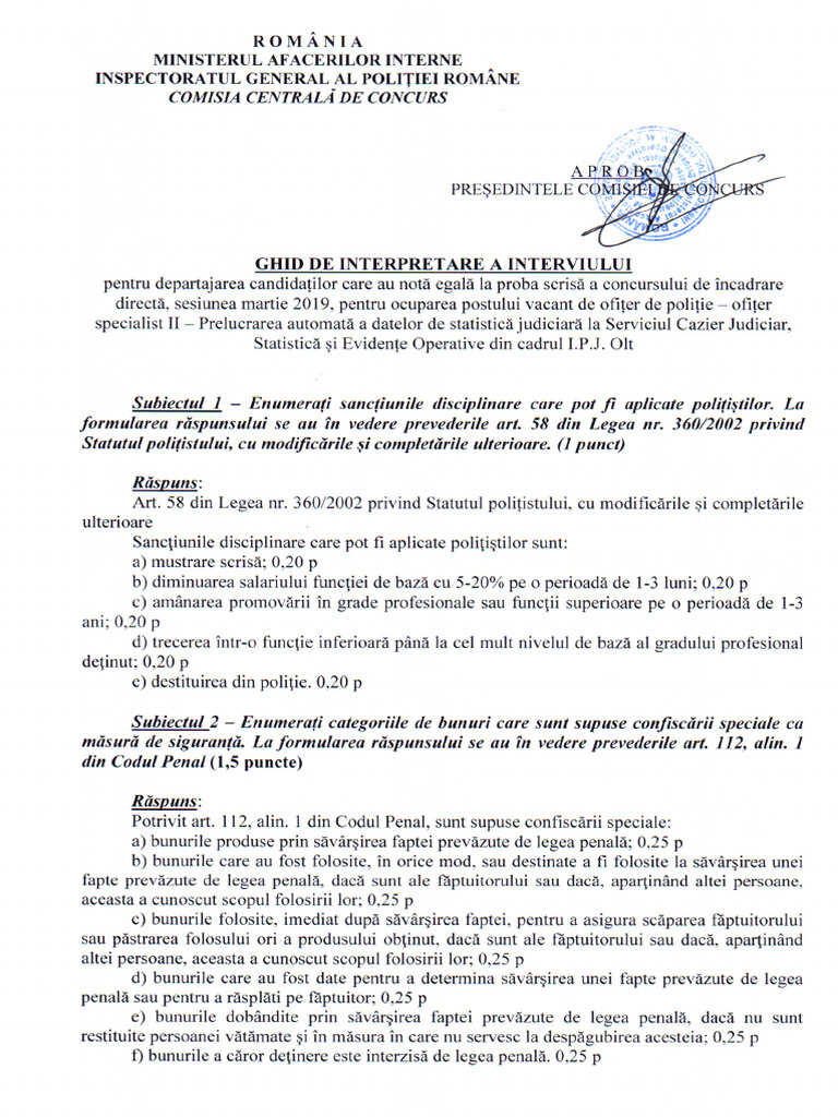 Ghid de Interpretare A Interviului DCJSEO | PDF
