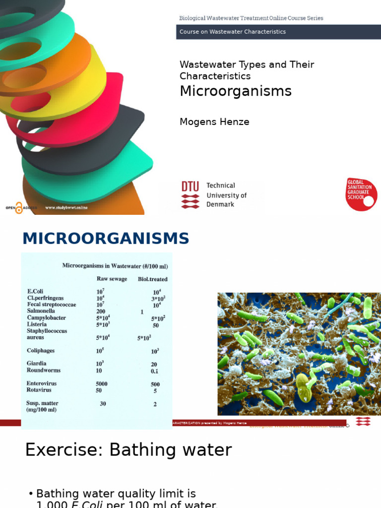3.2 Wastewater Types and Their Characteristics - Microorganisms | PDF