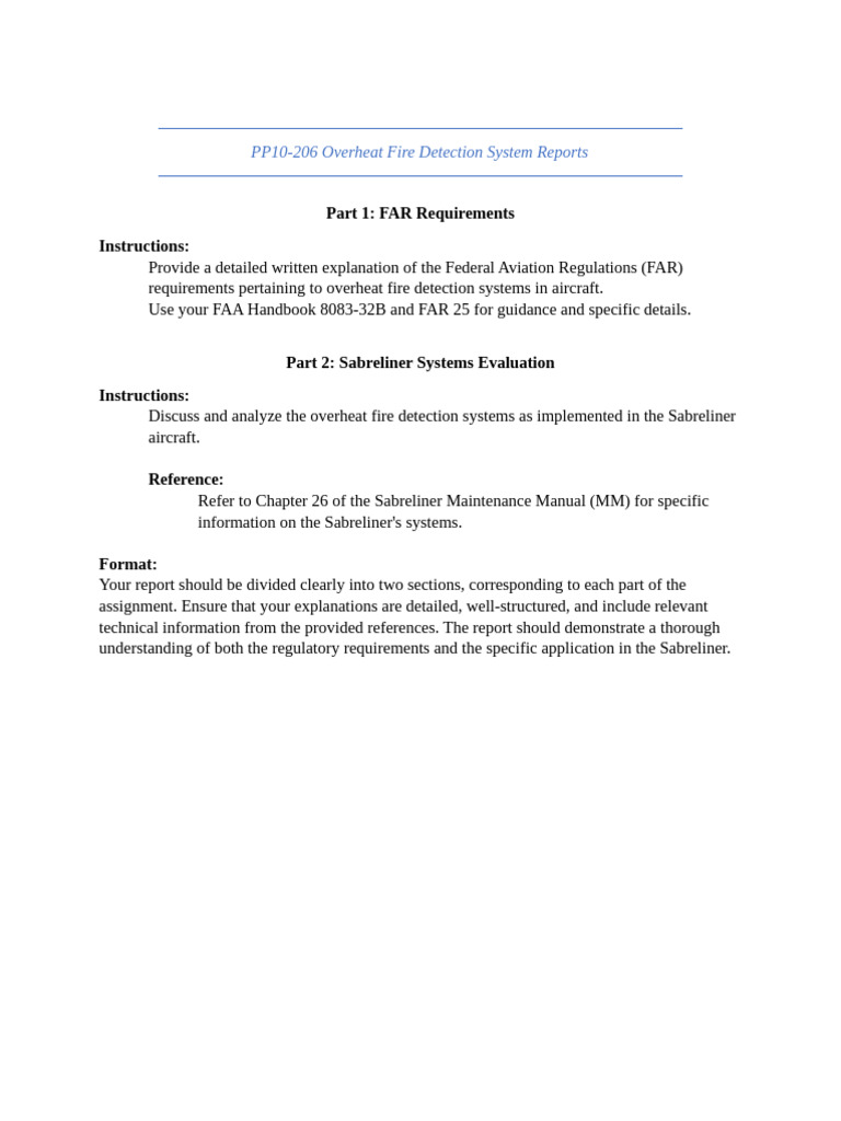 PP10-206 Overheat Fire Detection System Reports | PDF