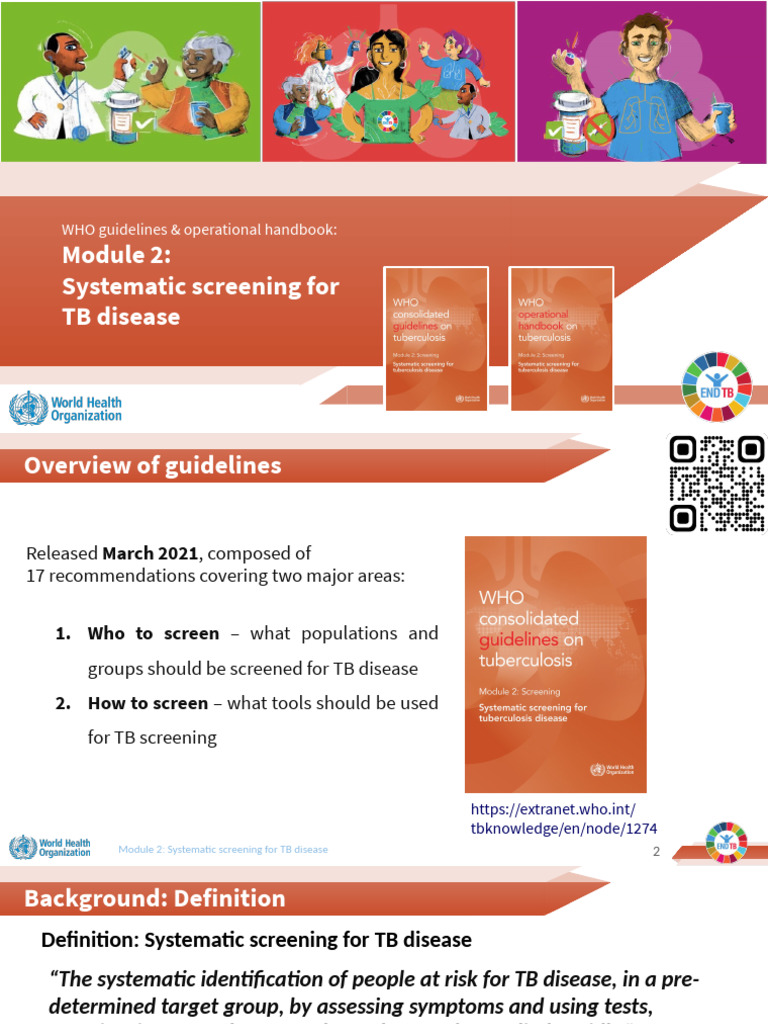 WHO Guidelines for TB Screening | PDF | Tuberculosis | Screening (Medicine)