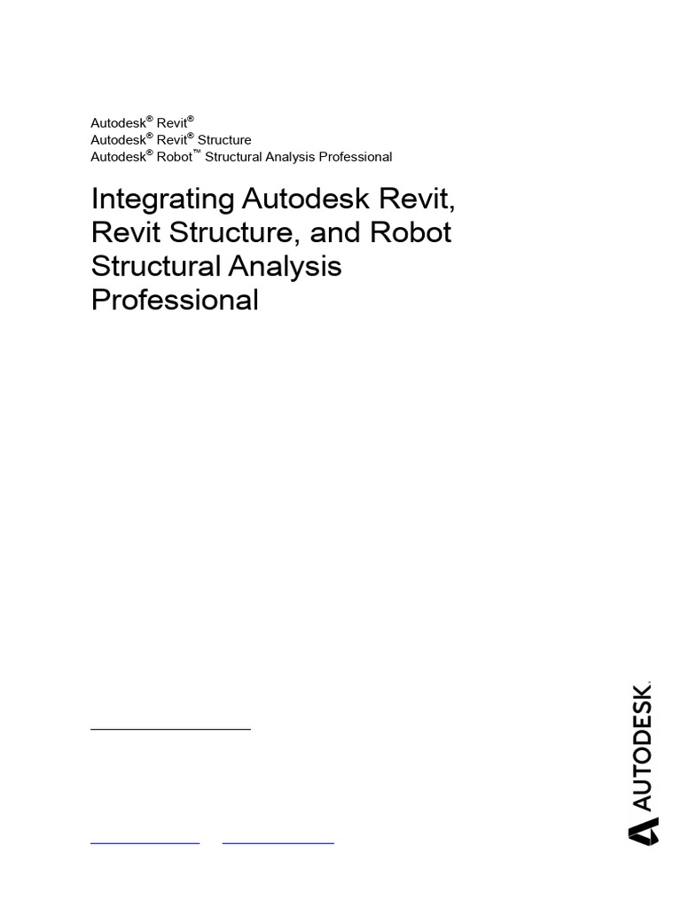 Linking Autodesk Revit And Robot Structural Analysis Professional Whitepaper En Sc Pdf