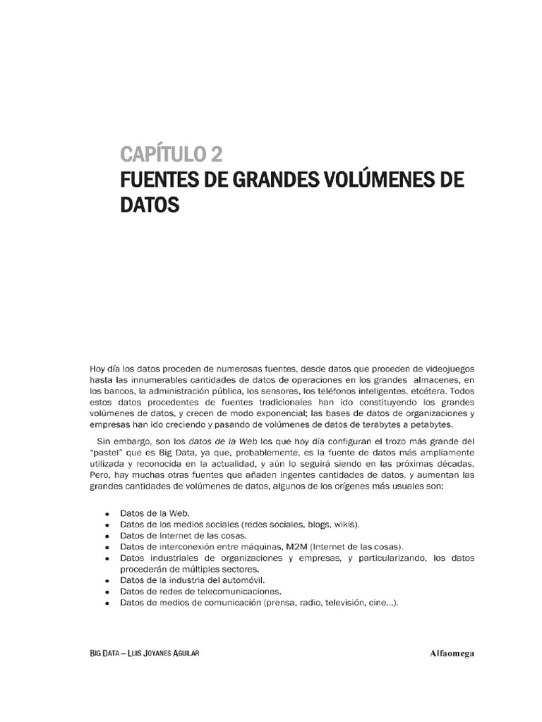 Big Data - Luis Joyanes - Página-Capítulo-2 | PDF