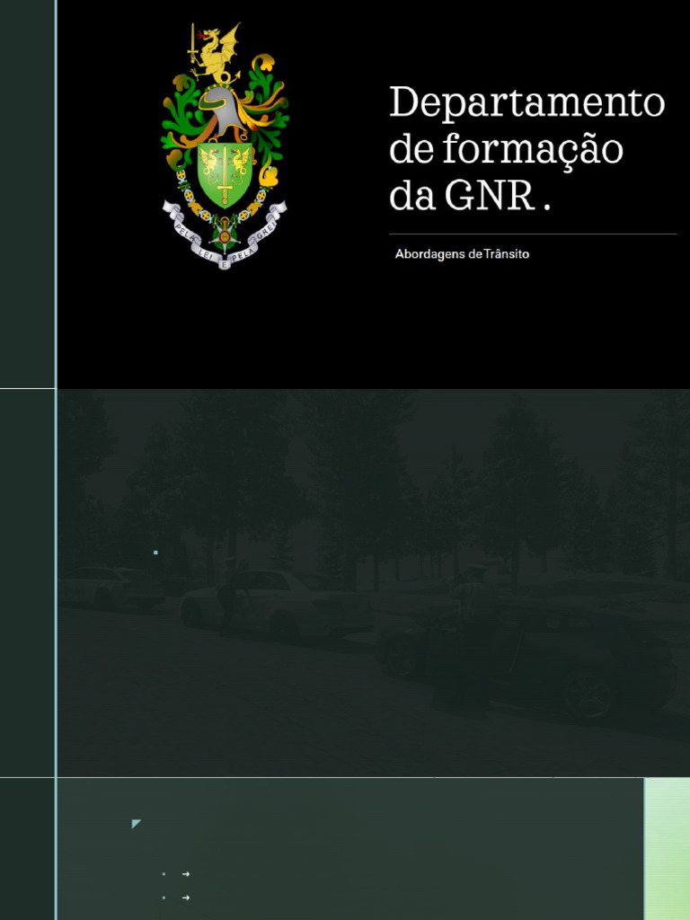 Abordagem de Transito Formacao GNR 1 2 | PDF | Tráfego