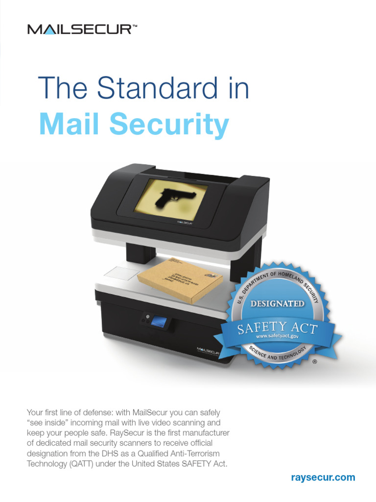RaySecur MailSecur Brochure July 2021 | PDF | Bomb Disposal | Extremely ...