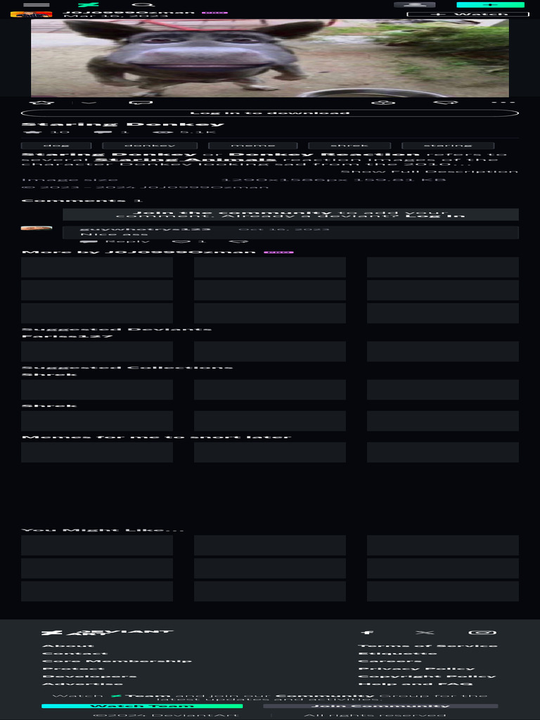 Staring Donkey by J0J0999Ozman On DeviantArt | PDF